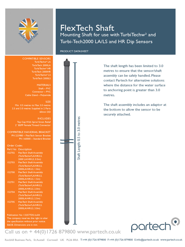 132577DS-Iss04 FlexTech Shaft TurbiTech | PDF | Equipment ...