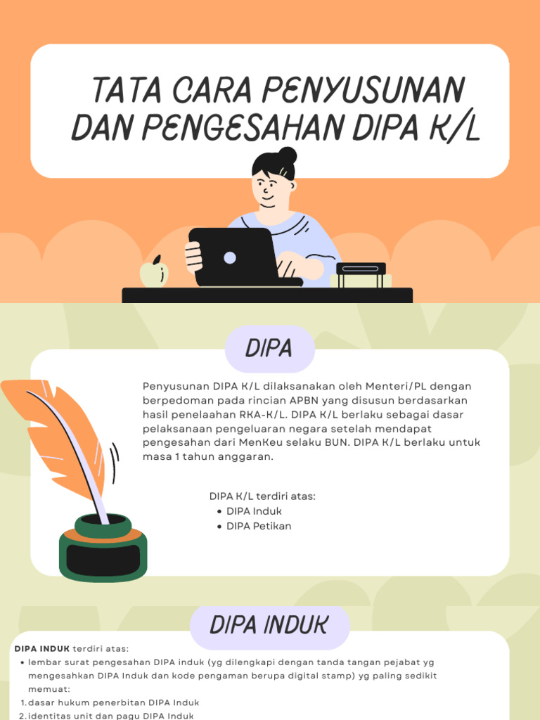 Panduan Penyusunan DIPA K/L | PDF