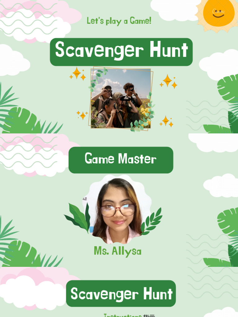 Scavenger Hunt - Amy and Hanhan Game | PDF