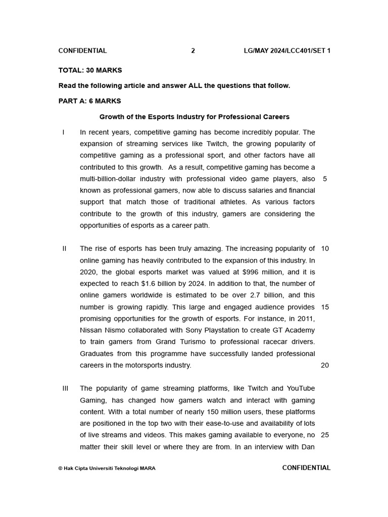 LCC401 - Set 1 - QP - 20242 | PDF