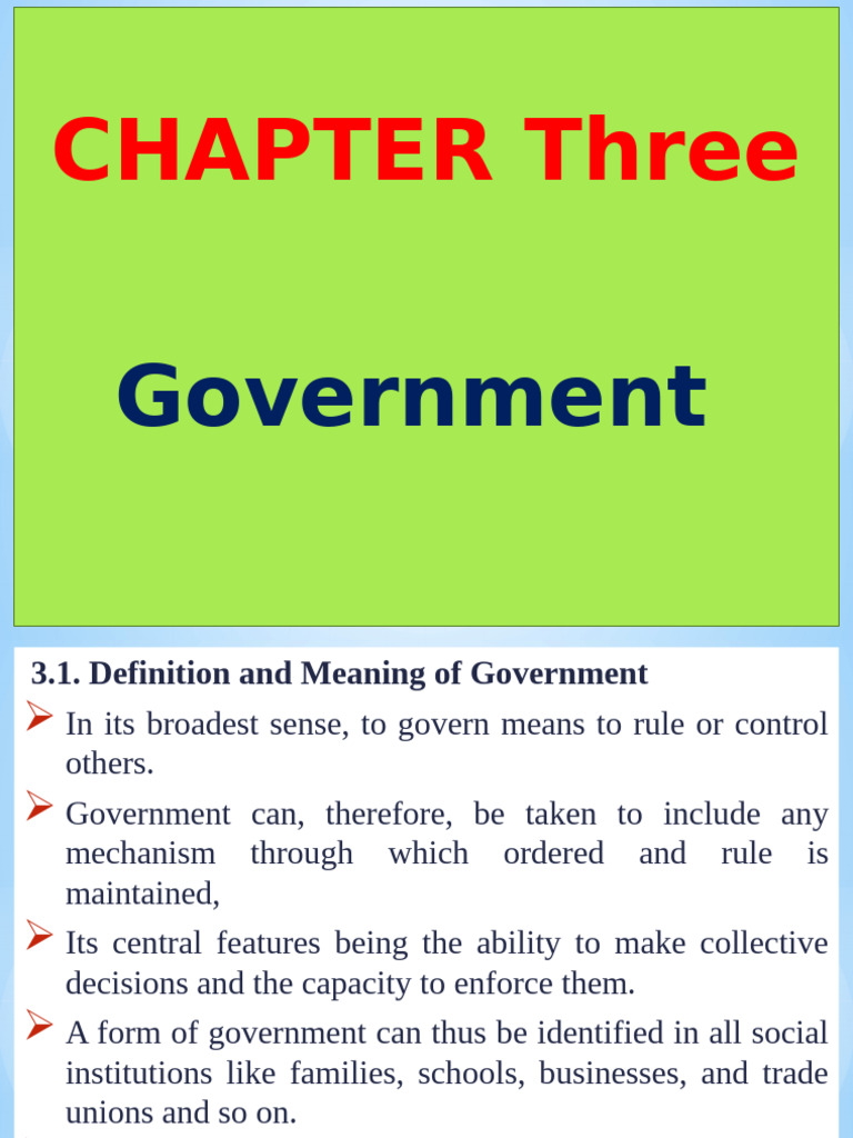 Understanding Government: Authority & Legitimacy | PDF | Legislature ...