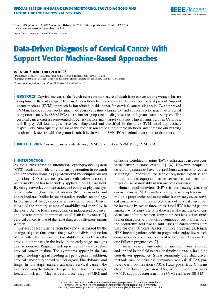 Basepaper 17 | PDF | Support Vector Machine | Sensitivity And Specificity