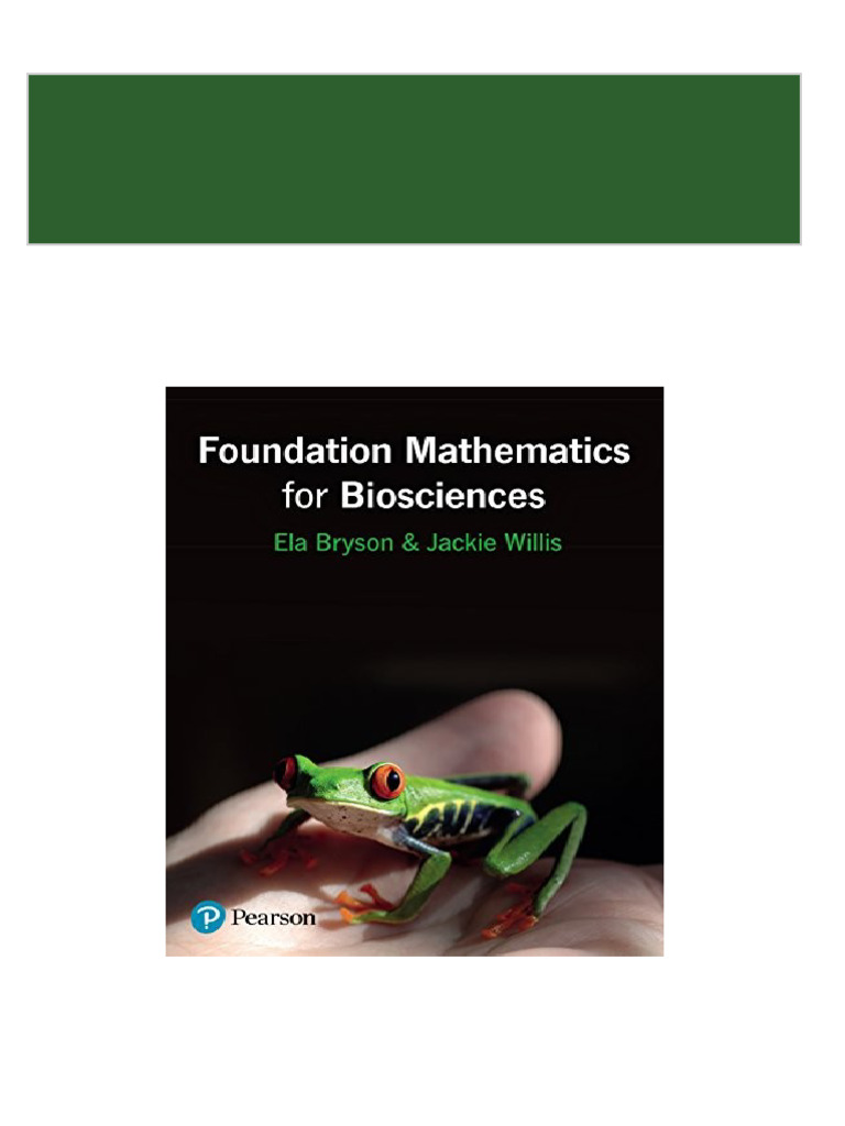 (Ebook PDF) Foundation Mathematics For Biosciences by Jackie Willis All Chapters Instant ...