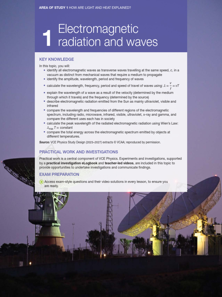 C 01 Electromagnetic Radiation and Waves | PDF | Waves ...