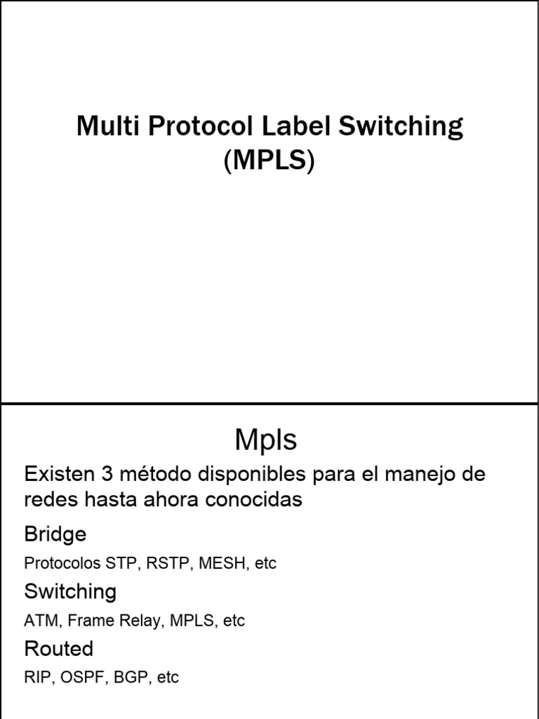 Mikrotik 1 Curso 2009 Mpls | PDF | Redes | Cambio de etiquetas multiprotocolo