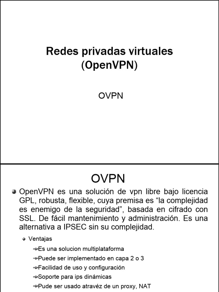 Mikrotik 1 Curso 2009 Ovpn | PDF | Red privada virtual | Arquitectura ...