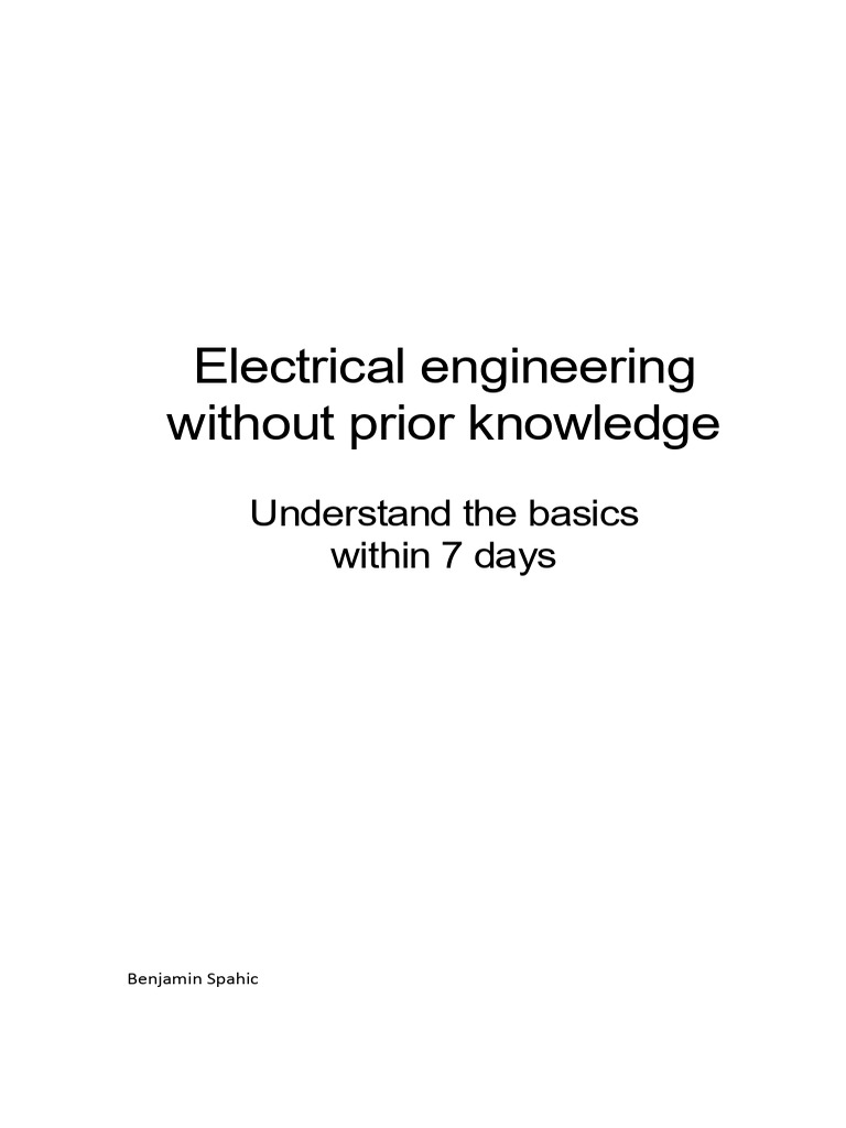 Electrical Engineering Basics in 7 Days | PDF | Cartesian Coordinate ...