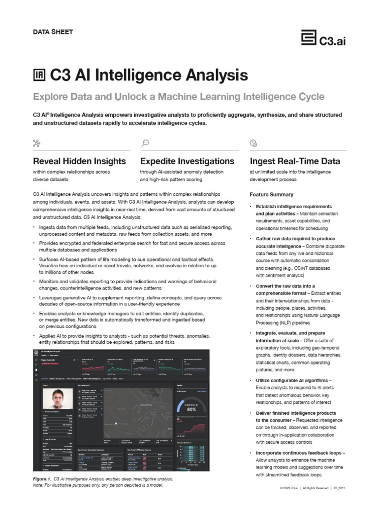 2023 C3 AI Intelligence Analysis DataSheet | PDF | Artificial ...