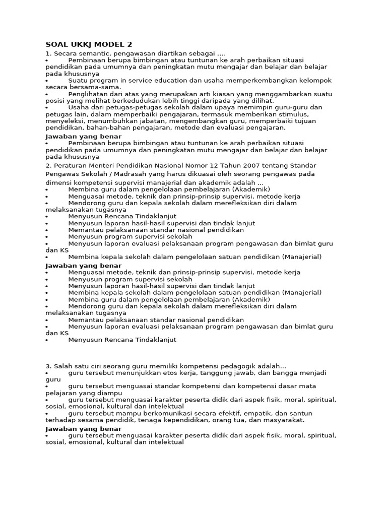 Soal Ukkj Model 2 | PDF