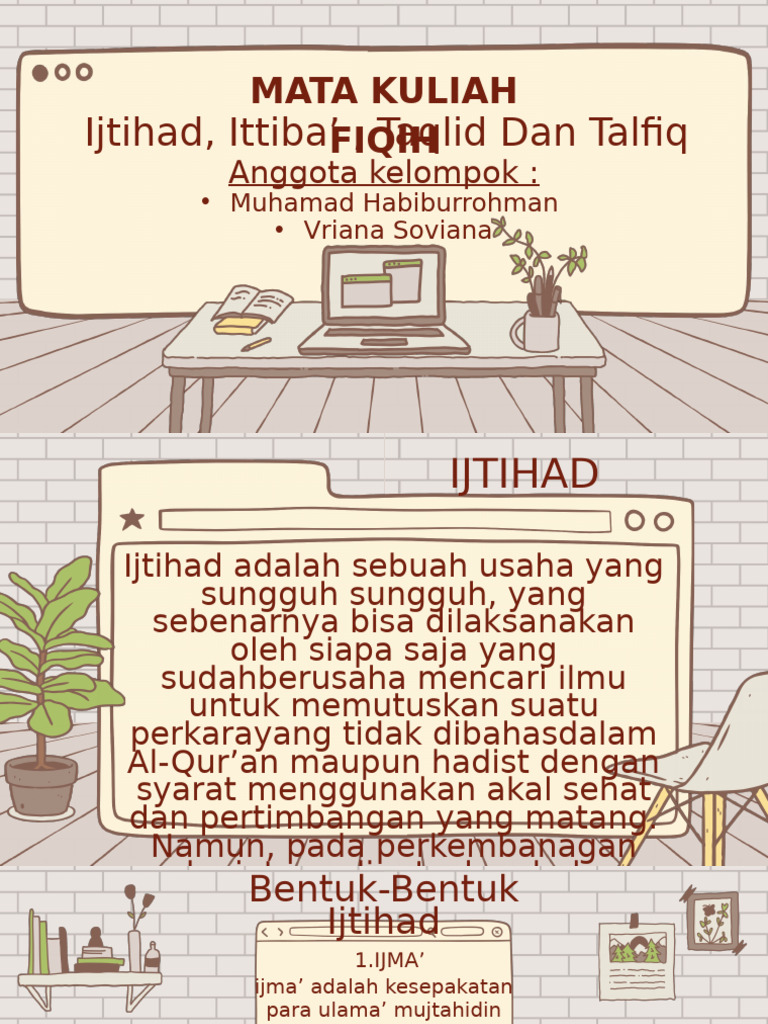 Fiqih Ijtihad, Ittiba', Taqlid, Dan Talfiq | PDF