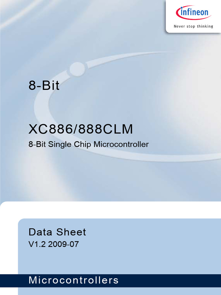 XC886/888CLM 8-Bit Microcontroller Data Sheet | PDF | Input/Output ...