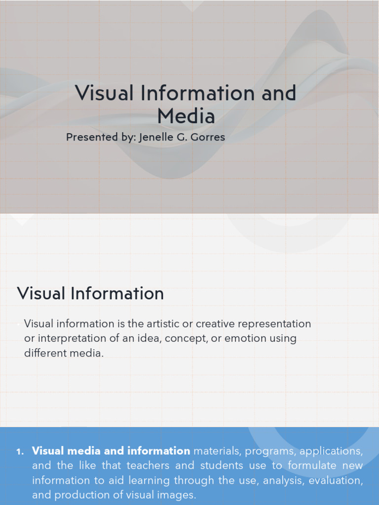 Visual Information and Media | PDF | Composition (Visual Arts) | Color