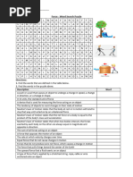 Newton's Laws Crossword Puzzle | PDF | Force | Friction