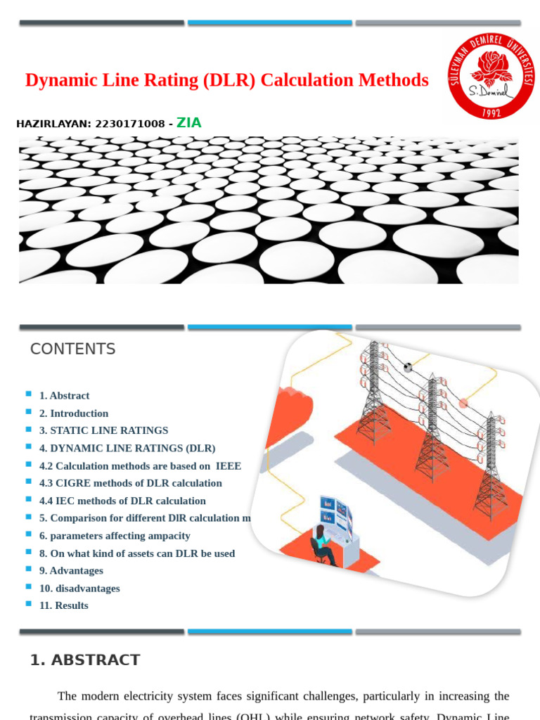 Dynamic Line Rating (DLR) 001 | PDF | Heat Transfer | Electric Power Transmission