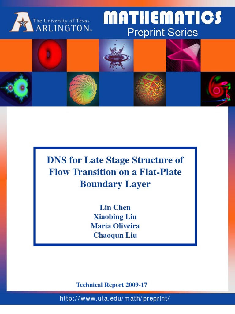DNS For Late Stage Structure of Flow Transition On A Flat-Plate Boundary Layer | Download Free ...