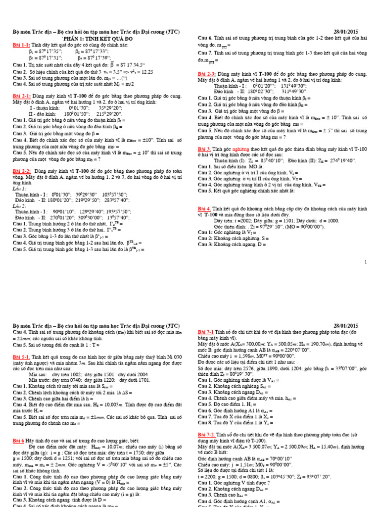 De Cuong On Tap | PDF