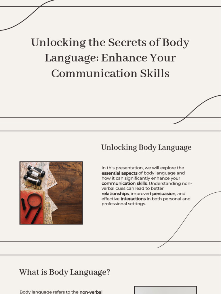 Slidesgo Unlocking The Secrets of Body Language Enhance Your ...