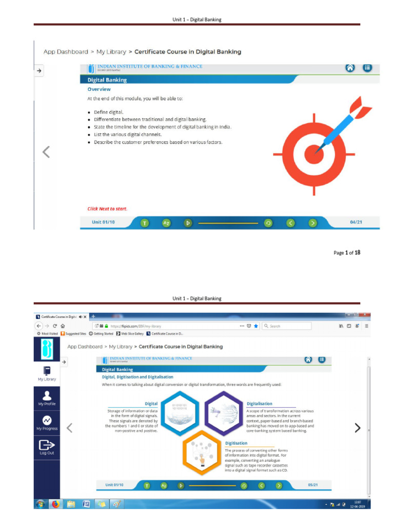 Unit 1 - Digital Banking | PDF