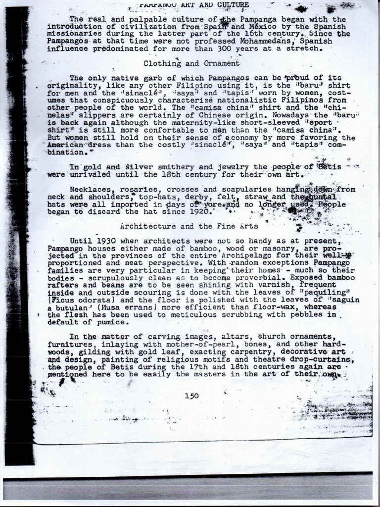 Pampango Art and Culture | PDF