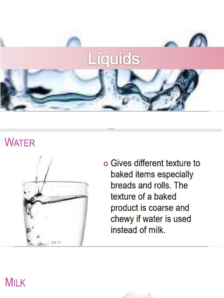 6 Major Baking Ingredients - PPT Part 2 | PDF
