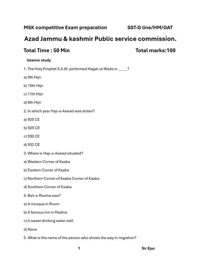 MSK Competitive Exam Preparation | PDF | Learning | Inquiry Based Learning