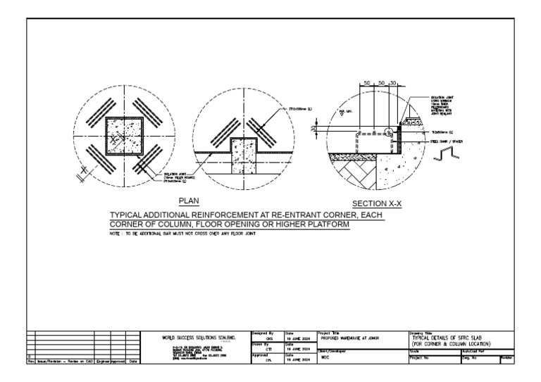 SFRC Slab On Pile - WDC - Ground Floor Slab - Isolation Joint & Corner ...