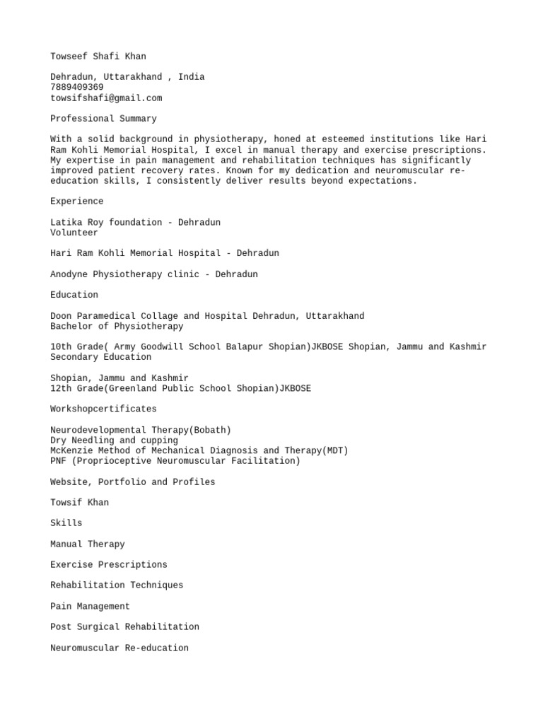 Towsif Khan Resume1 | PDF