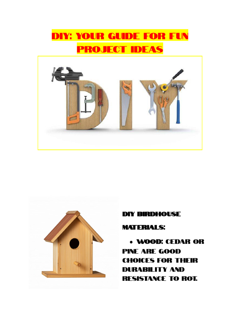 Fun DIY Project Ideas for Everyone | PDF | Canvas | Paintings