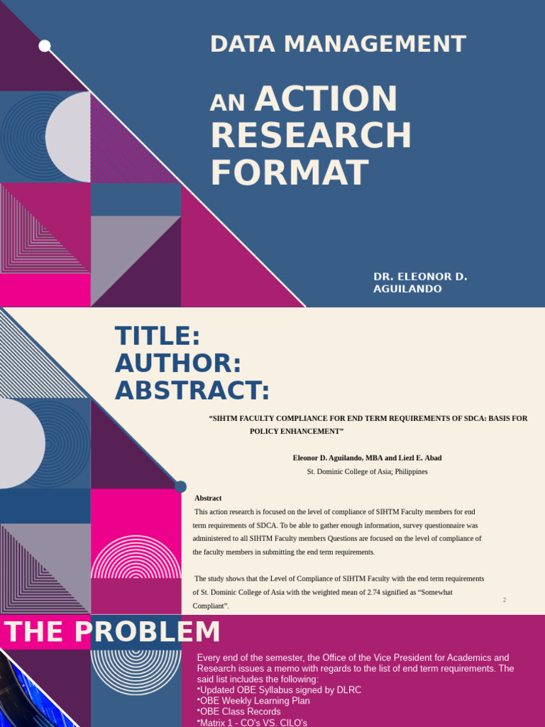 Action Research Format | PDF | Questionnaire