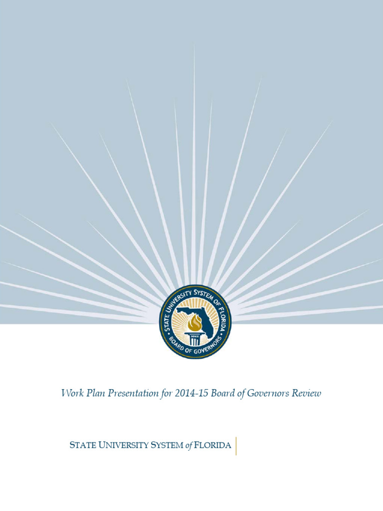 UNF 2014-15 Workplan FINAL | PDF | Tuition Payments | University