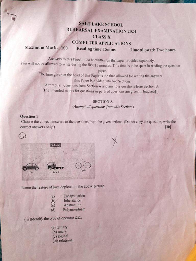 Preboard Computer Science. 2024 | PDF | Integer (Computer Science) | Computer Programming