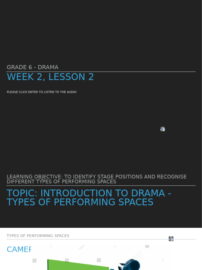 Drama - Grade 6 - w2l2 | PDF