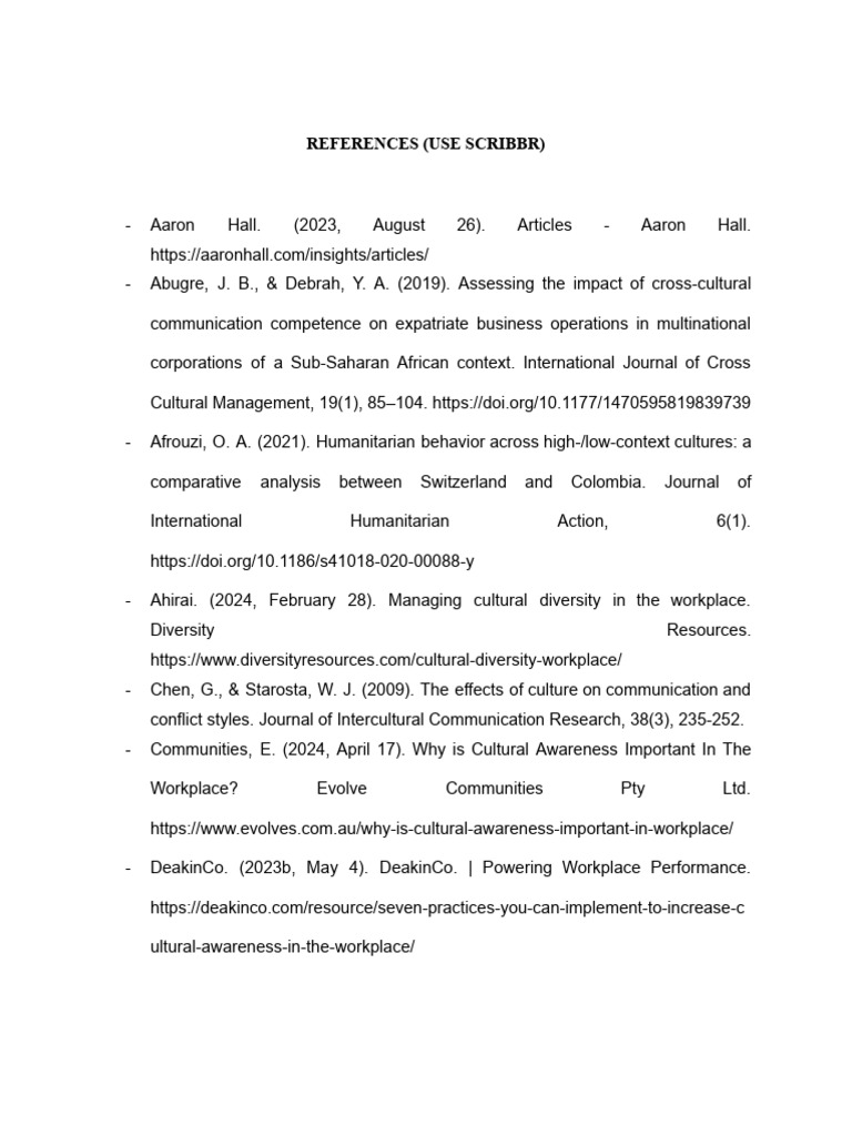Multi Reference List | PDF | Social Psychology | Communication