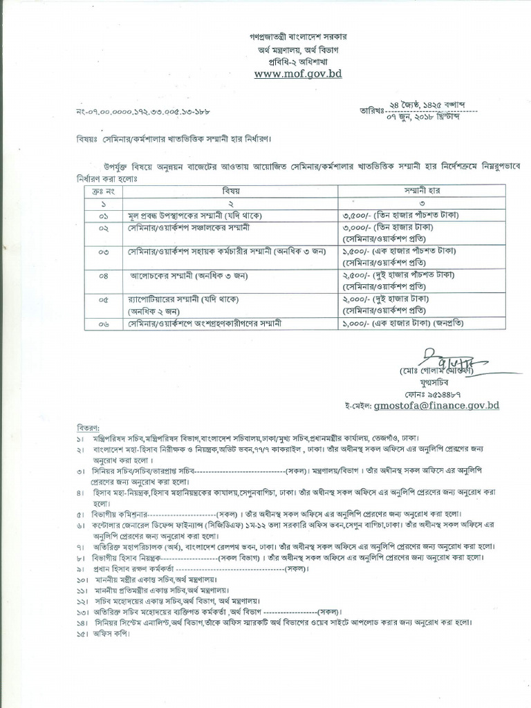 Payment of Seminar | PDF