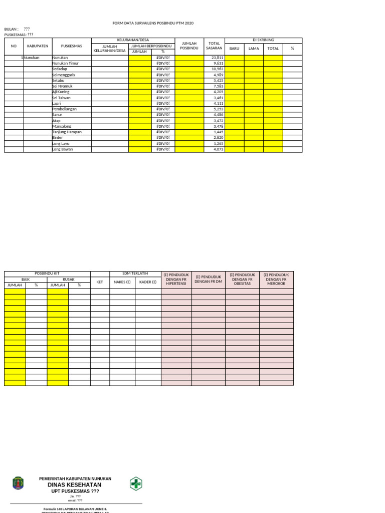 Format Laporan PTM | PDF