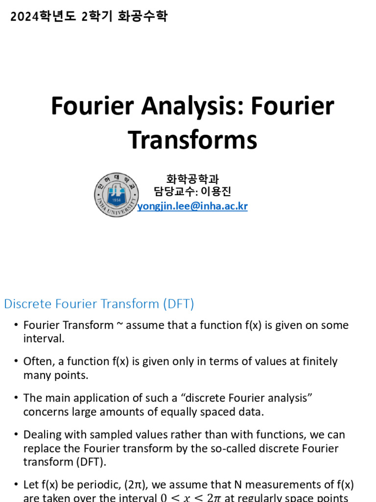 Lecture 10 12 | PDF | Partial Differential Equation | Fourier Transform