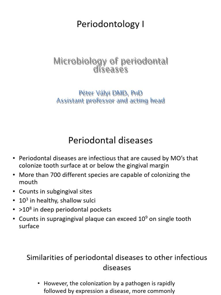 PE 1-5 Microbiology of Periodontology | PDF | Biofilm | Periodontology