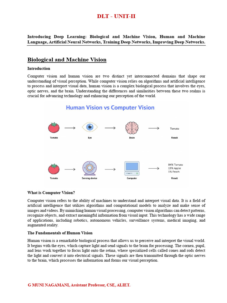 DLT Unit-2 | PDF | Visual Perception | Artificial Neural Network