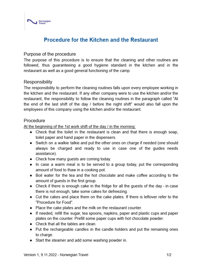 Kitchen and Restaurant | PDF | Kitchen | Restaurants