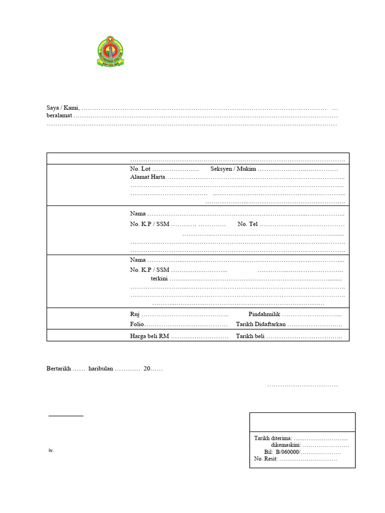 Borang | PDF