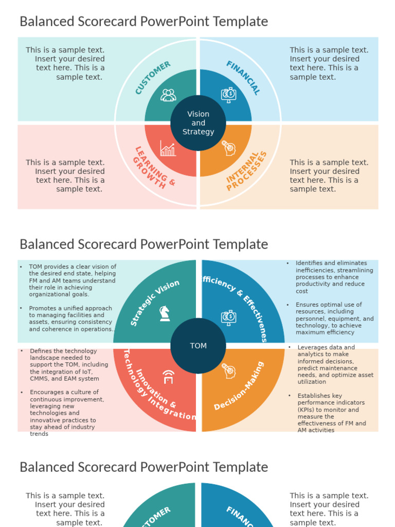 01 Balanced Scorecard Powerpoint Template | PDF | Performance Indicator ...