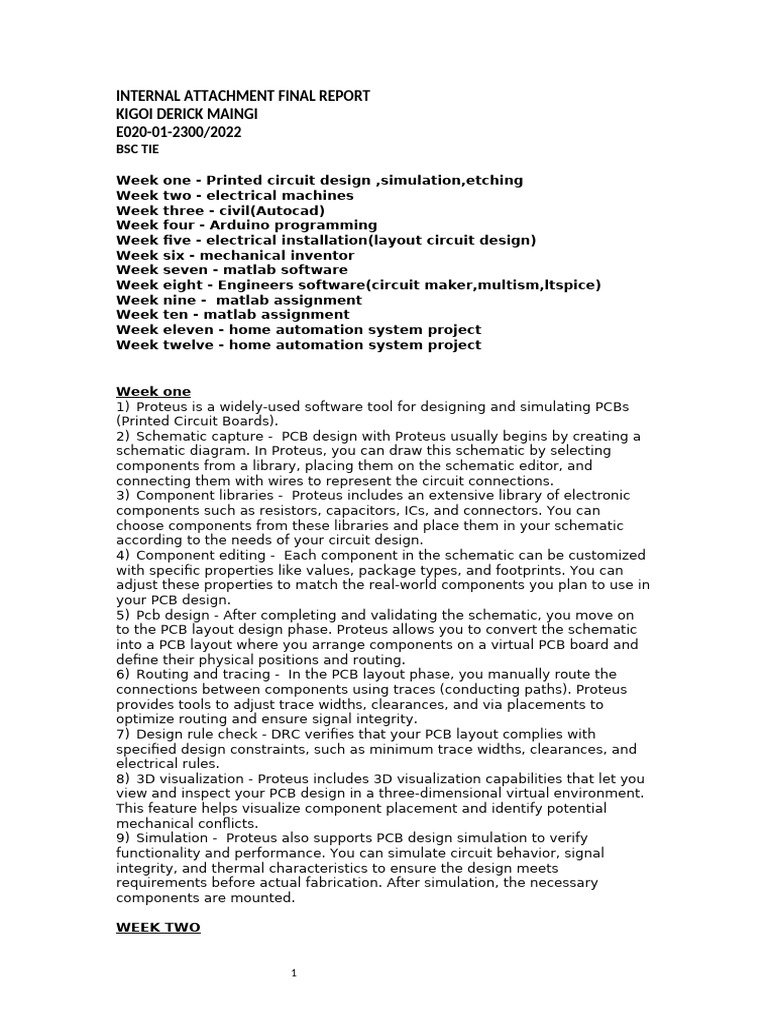 Shaft Internal Attachment Final Report | PDF | Printed Circuit Board | Spice