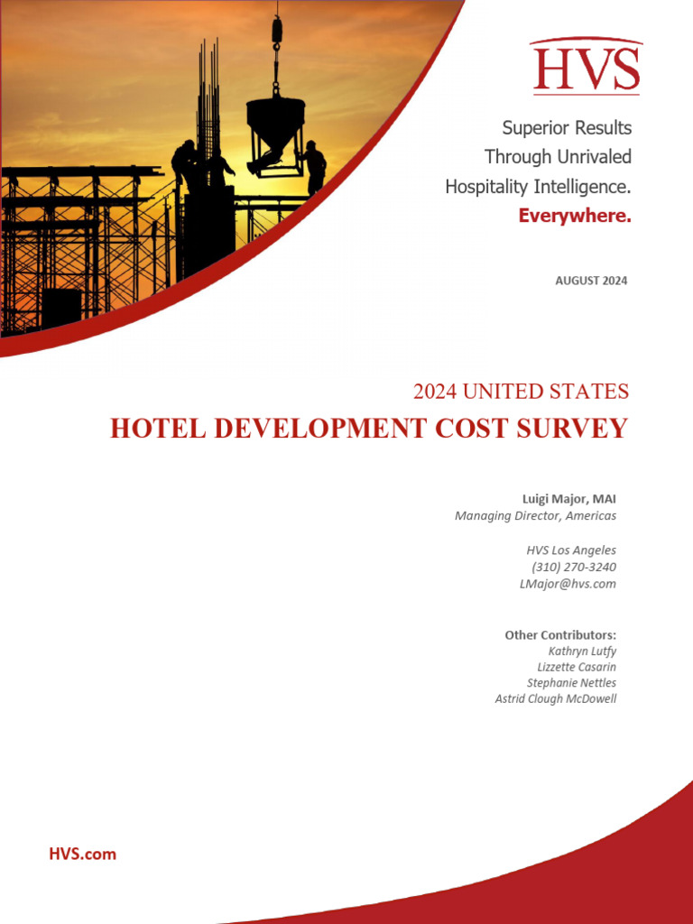 HVS US Hotel Development Cost Survey 2024 | PDF | Cost Of Living ...