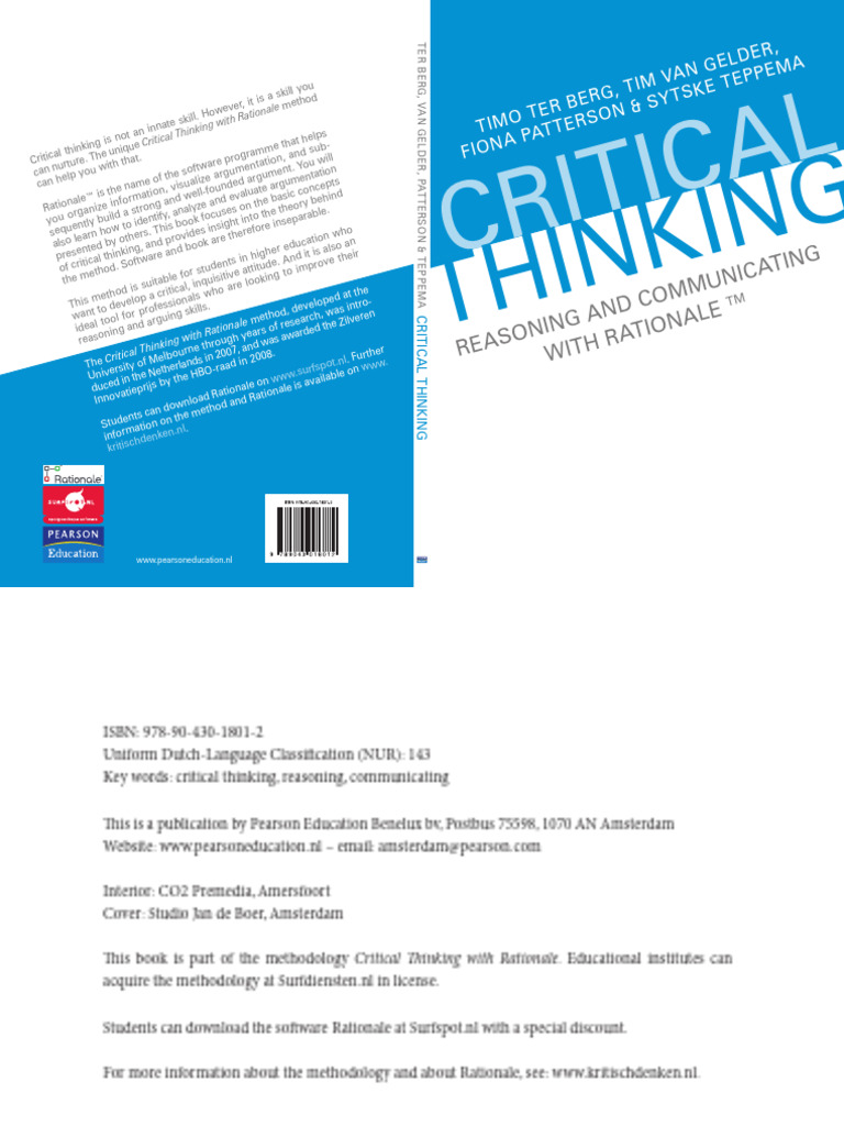 Critical Thinking | PDF | Argument | Thought