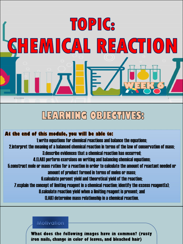 Understanding Chemical Reactions and Gas Laws | PDF | Gases | Chemical ...
