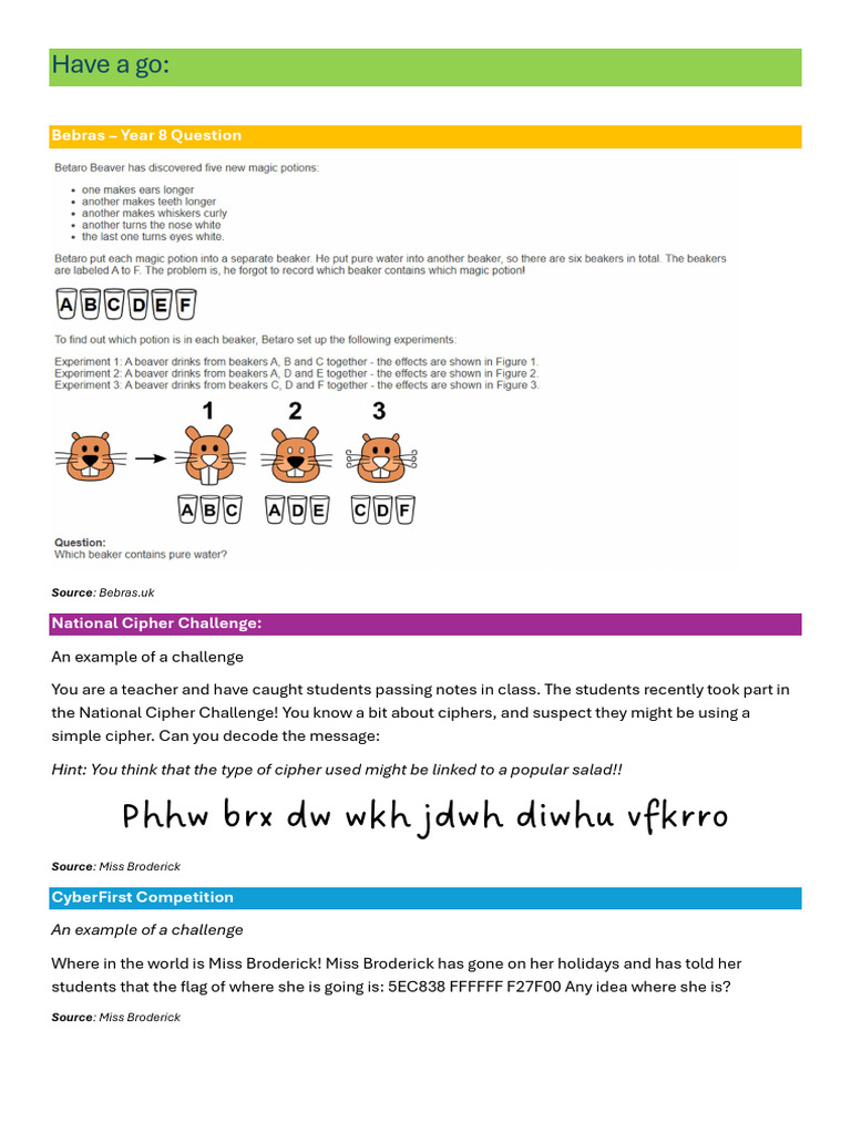 Computational Thinking Questions | PDF