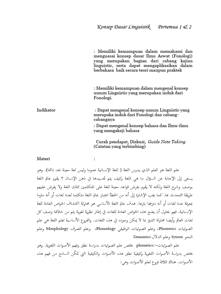 Konsep Dasar Ilmu Al Ashwat | PDF