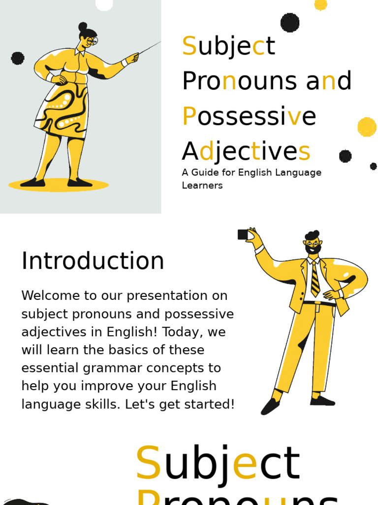 Possessive Adjective | PDF