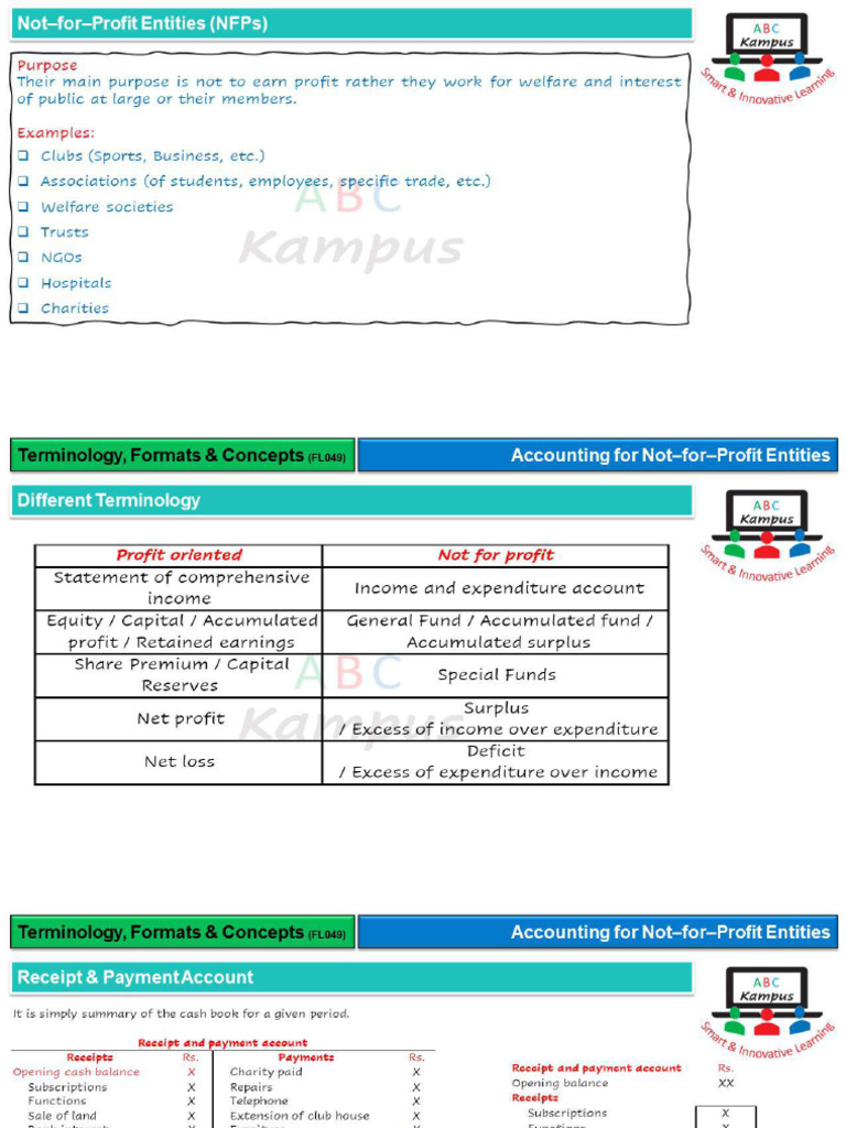 Terms Concepts and Formats of NPO | PDF