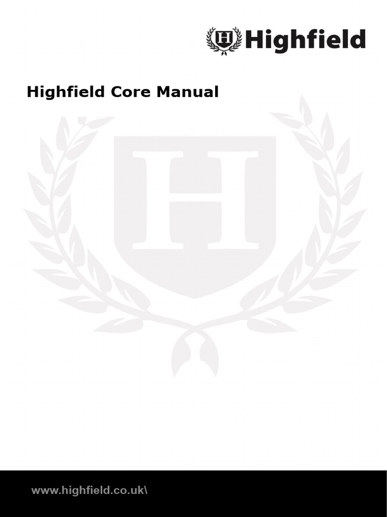 (08022024 1103) Highfield Core Manual | PDF | Identity Document